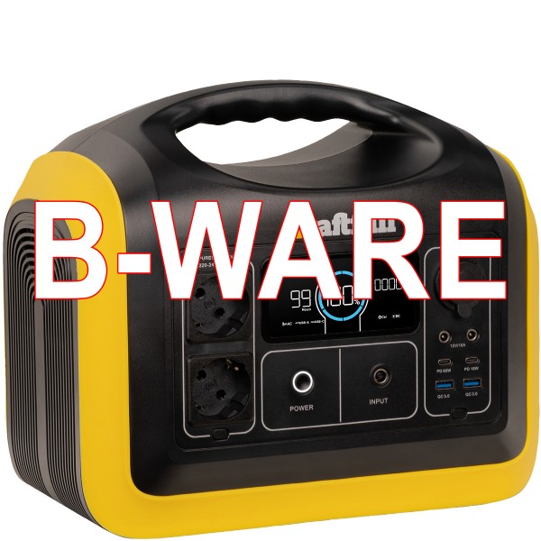 B-Ware Craftfull Powerstation Adventure CP-1200, 992 Wh, 1.200 Watt, tragbar, Lithium-Akku, USB
