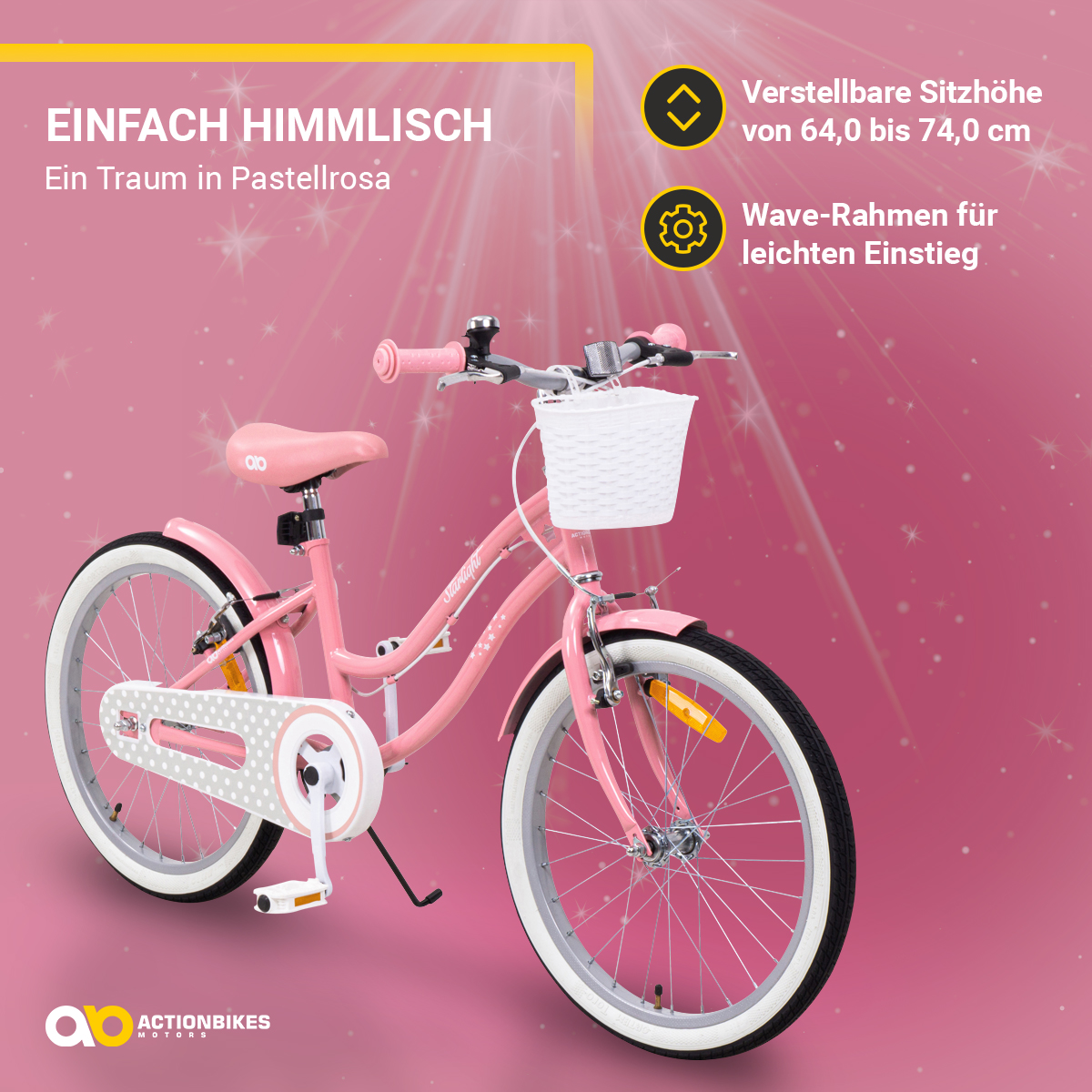 Kinderfahrrad Starlight 20 Zoll: Actionbikes Kinderrad