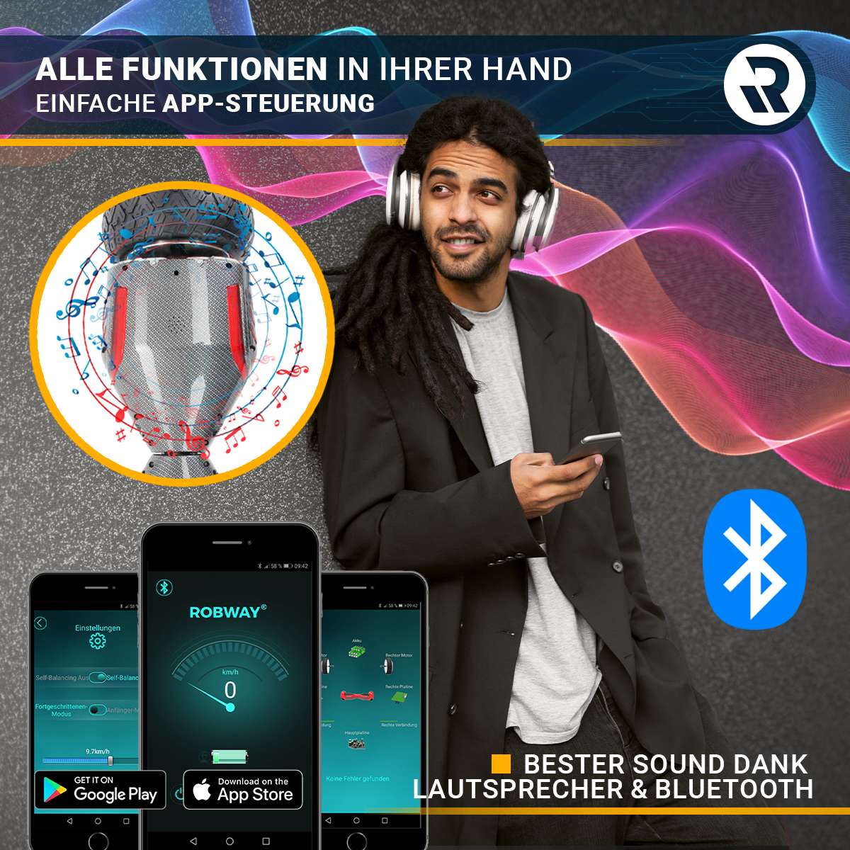 Robway X2 Offroad-Hoverboard: fürs Gelände mit 8,5 Zoll